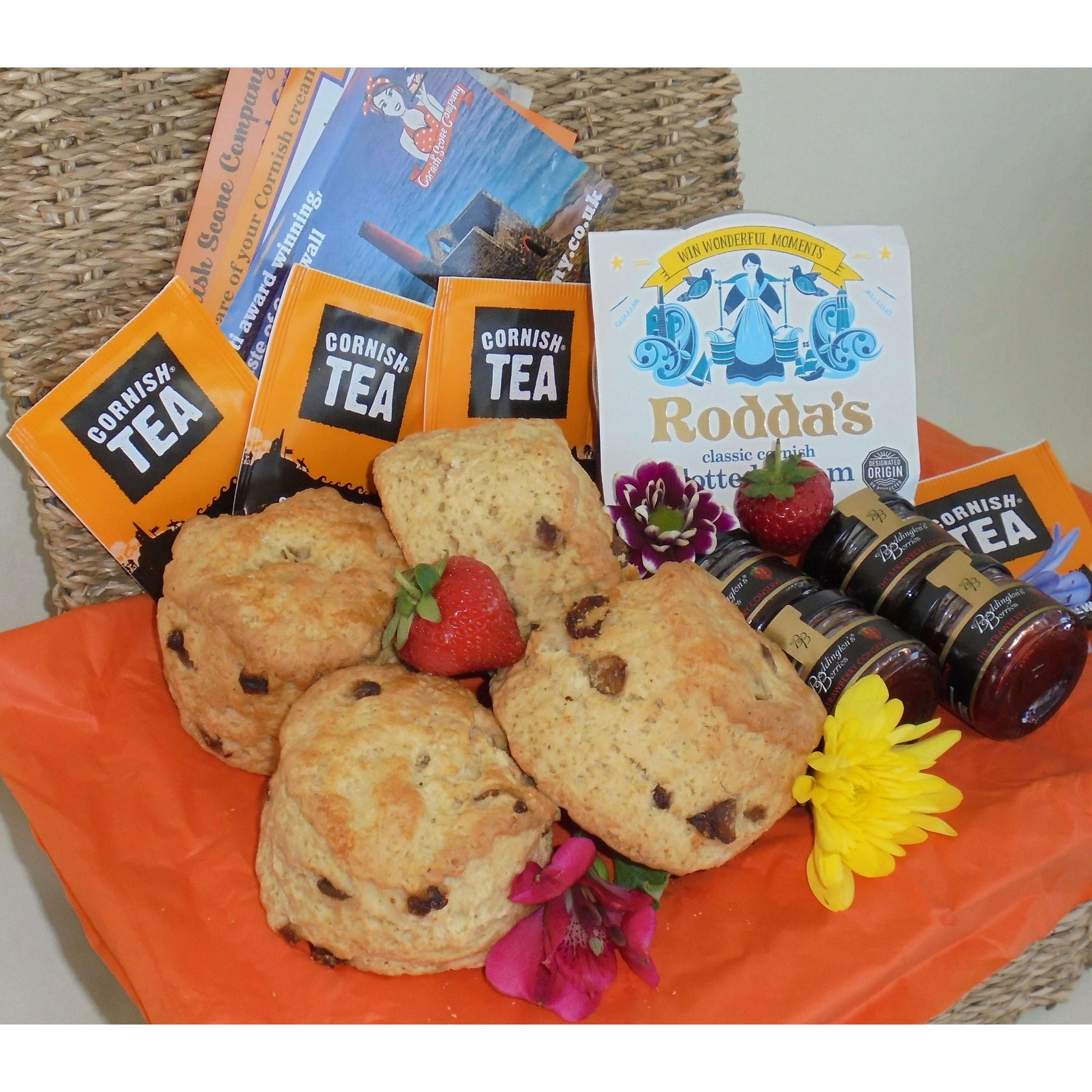 Cornish Cream Tea Hamper For Two | Cream Tea Hampers By Post