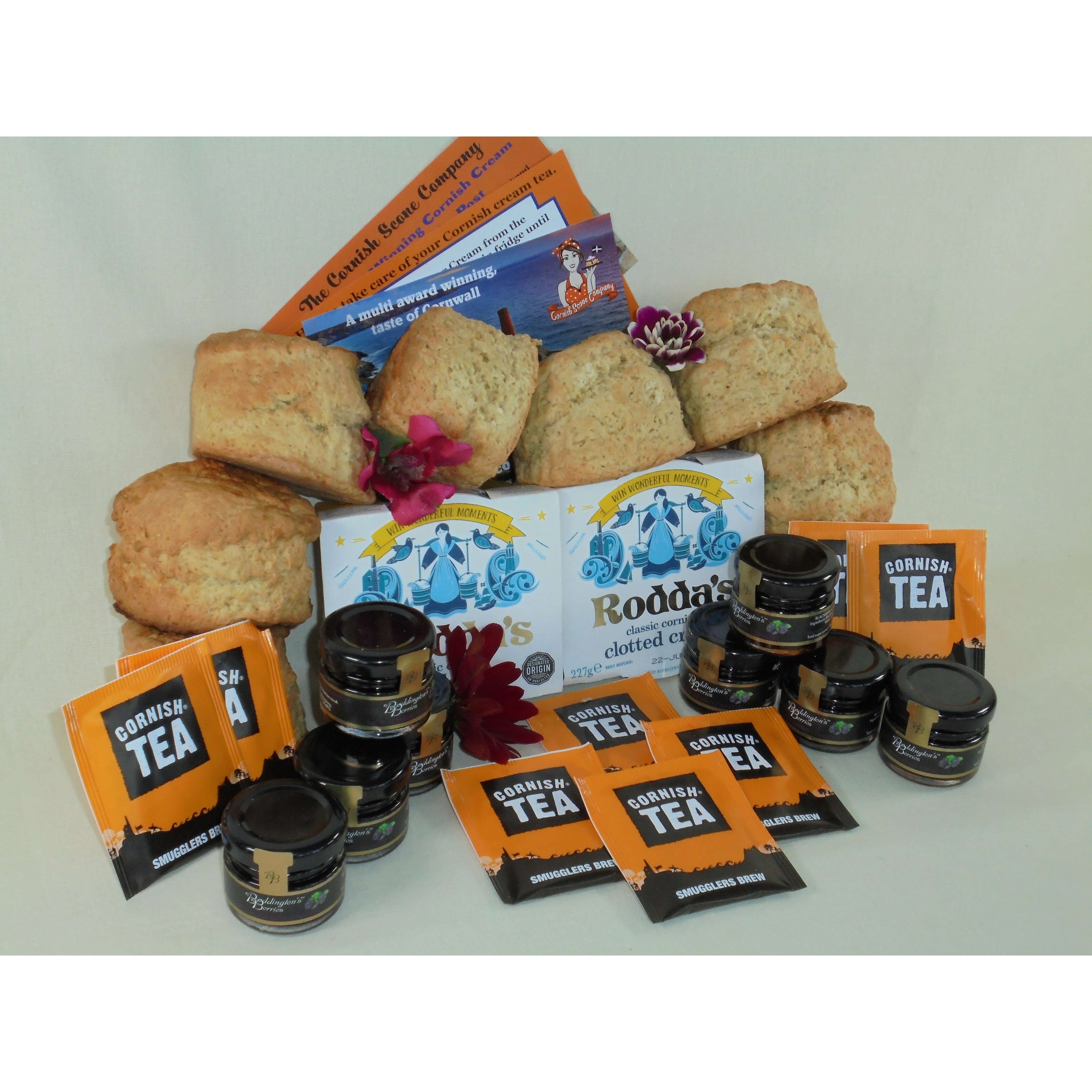 Traditional Cornish Cream Tea for Four by Post